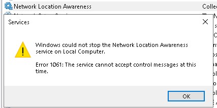 Network Location private instead of domain and Awareness service fails ...